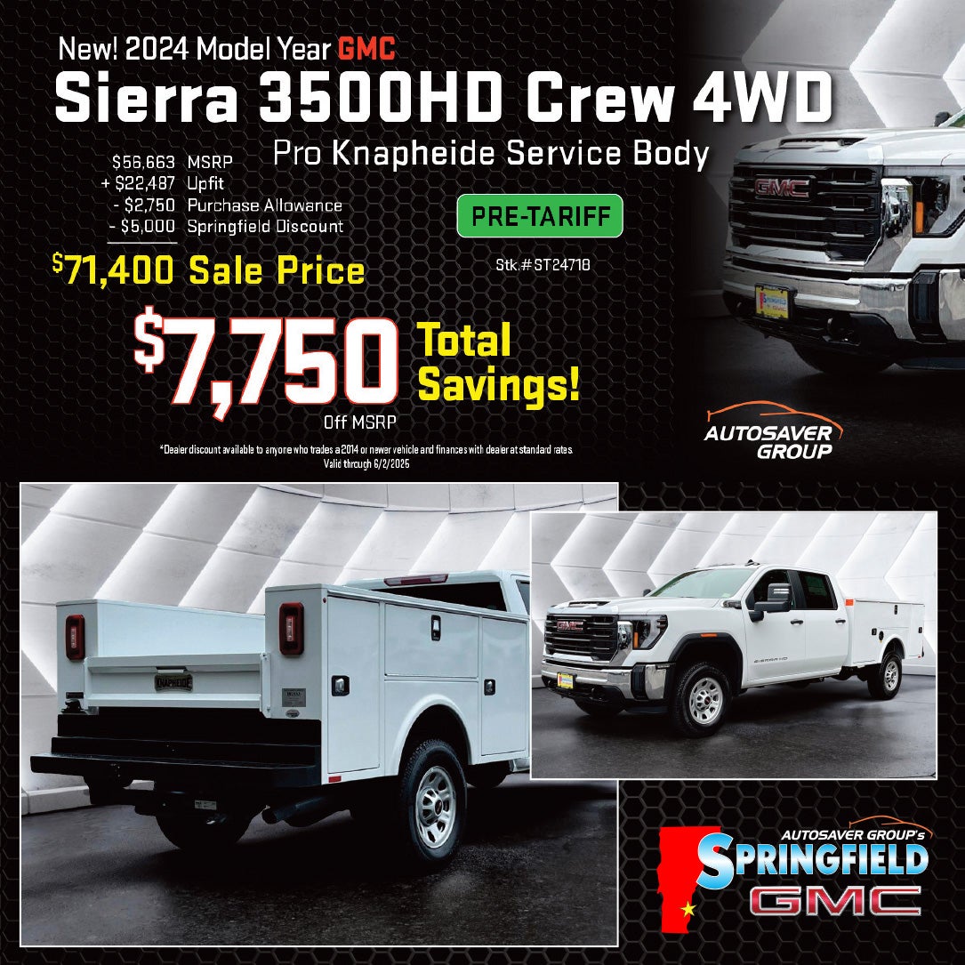 Springfield GMC Dealer in N. Springfield VT | Woodstock Wallingford ...